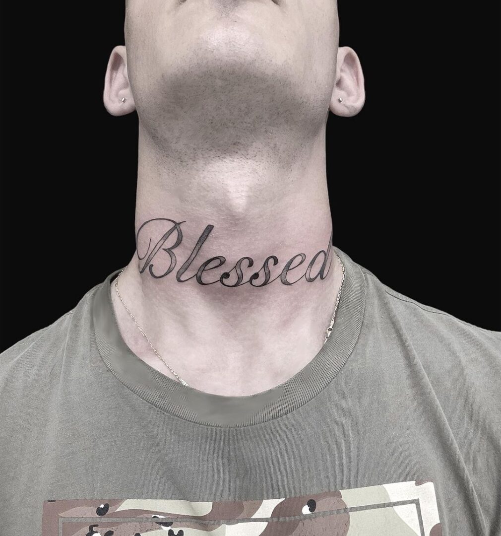 20 Front Neck Tattoos For Guys That Will Get Noticed