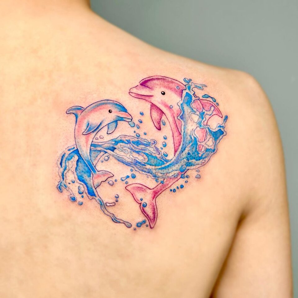 20 Dolphin Tattoo Ideas Playful Like This Animal