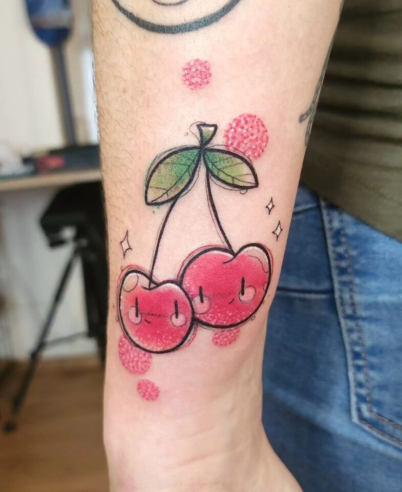 20 Interesting Cherry Tattoo Ideas For A Fruitful Expression