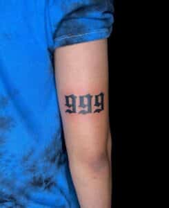 20 Best 999 Tattoo Options To Inspire You To Keep On Moving