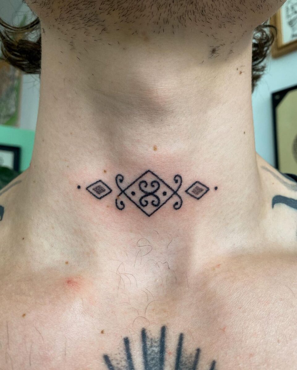 20 Front Neck Tattoos For Guys That Will Get Noticed