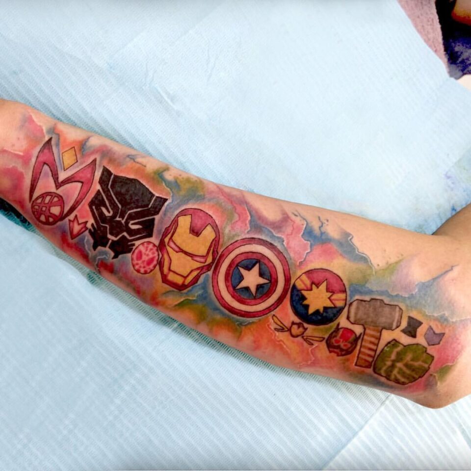 26 Powerful Avenger Tattoos To Help You Save The Universe