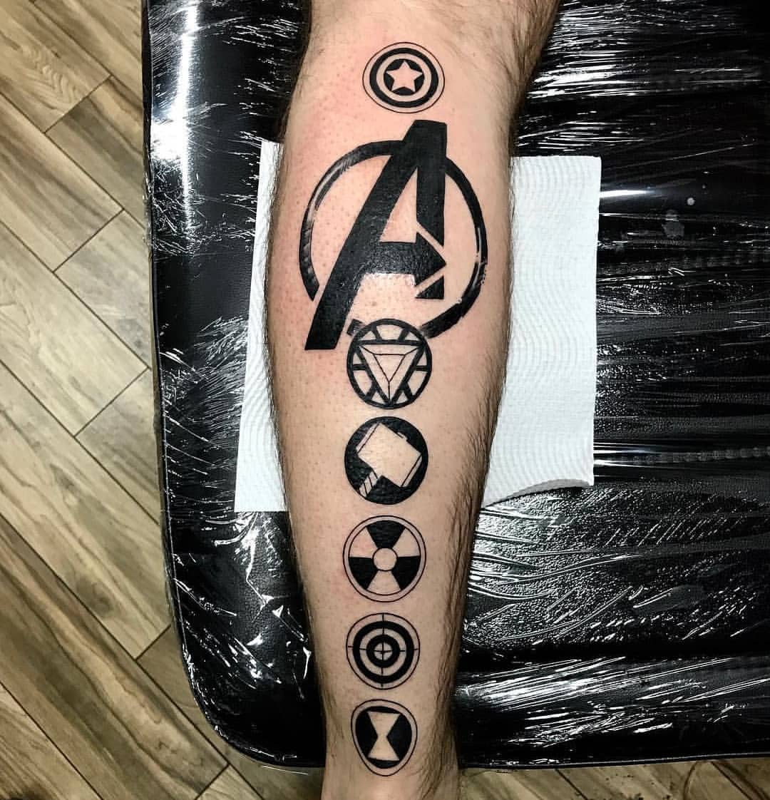 26 Powerful Avenger Tattoos To Help You Save The Universe
