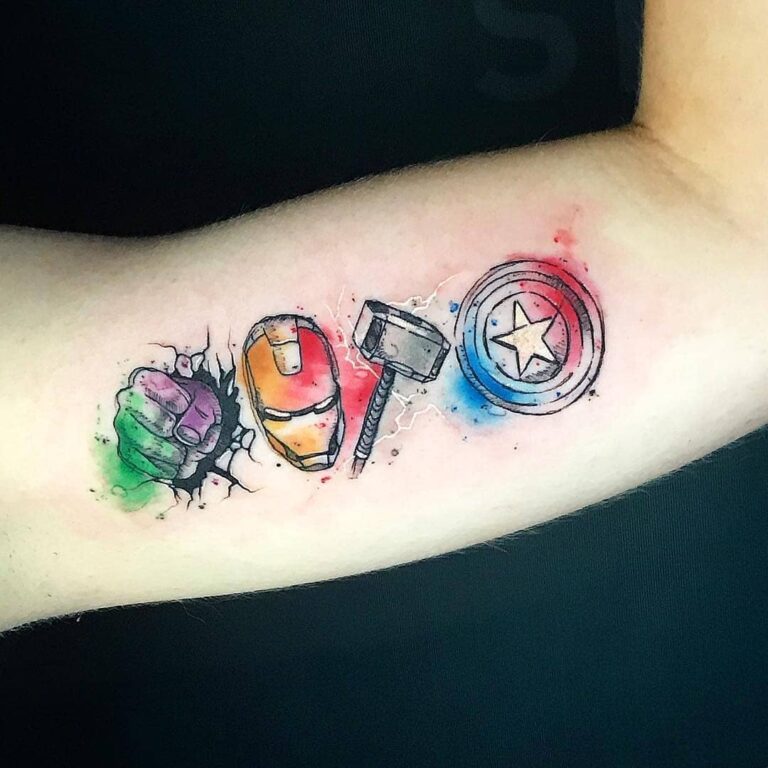 26 Powerful Avenger Tattoos To Help You Save The Universe