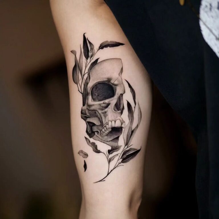 24 Bare-Boned Skull Tattoo Ideas To Celebrate The Afterlife