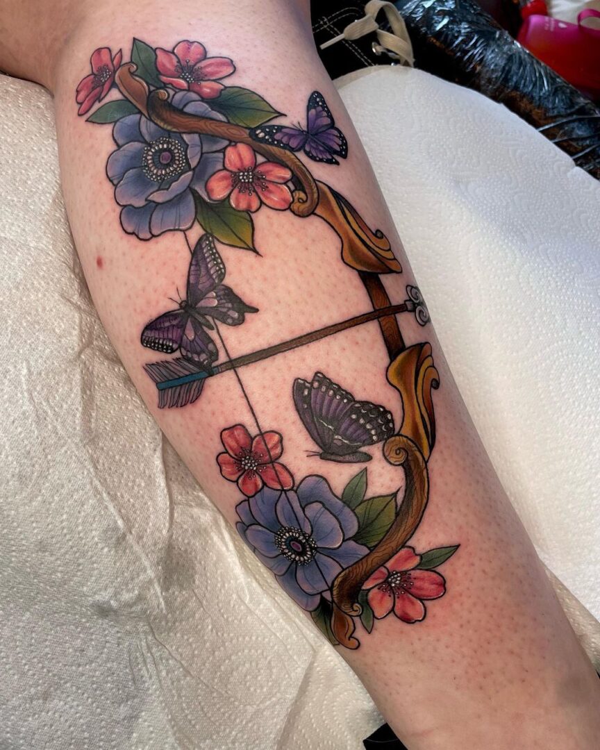 24 Bow And Arrow Tattoo Ideas To Let Go Of Tension and Conflict