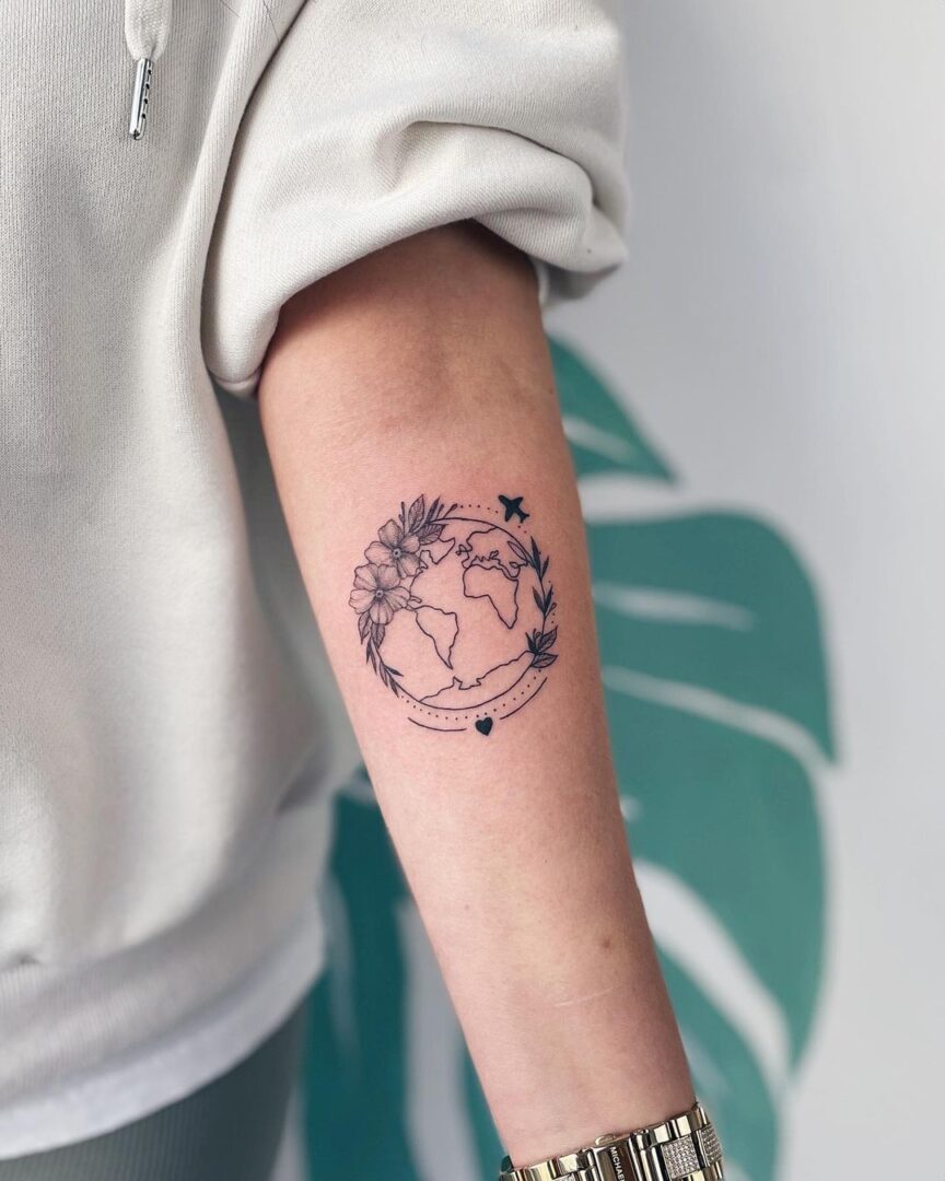 23 Earth Tattoo Ideas For The Lovers Of Our Only Home