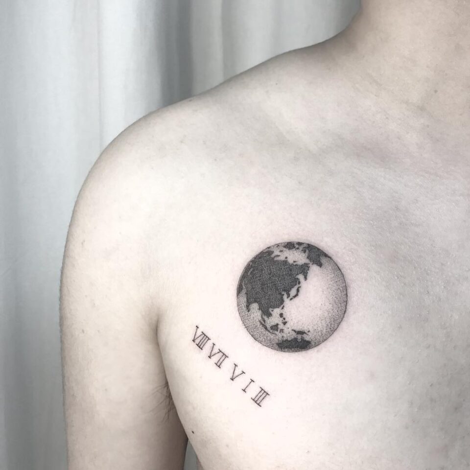 23 Earth Tattoo Ideas For The Lovers Of Our Only Home
