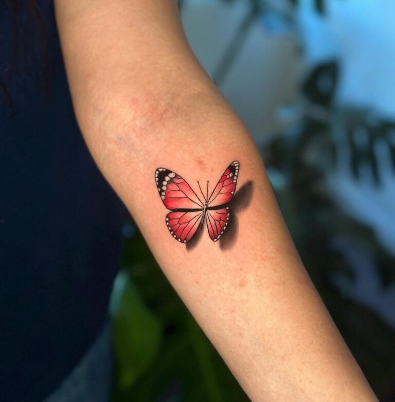 Red Butterfly Tattoo Meanings And 25 Breathtaking Designs