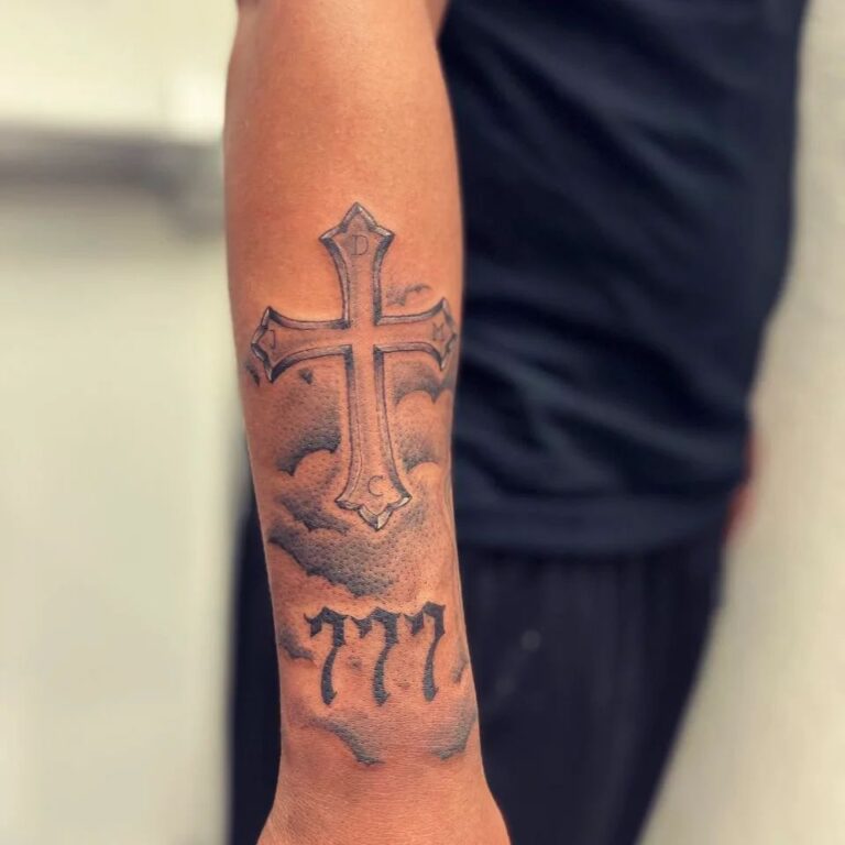 24 Angel Number 777 Tattoos To Bring You Good Luck