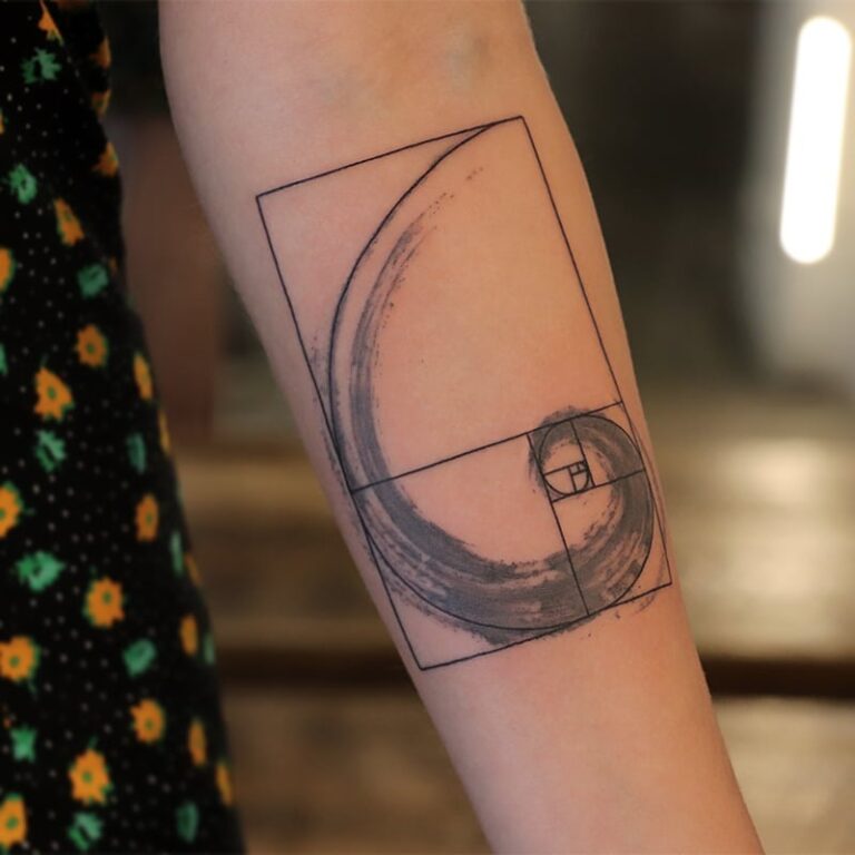 23 Fascinating Fibonacci Tattoos That'll Hit The Mark