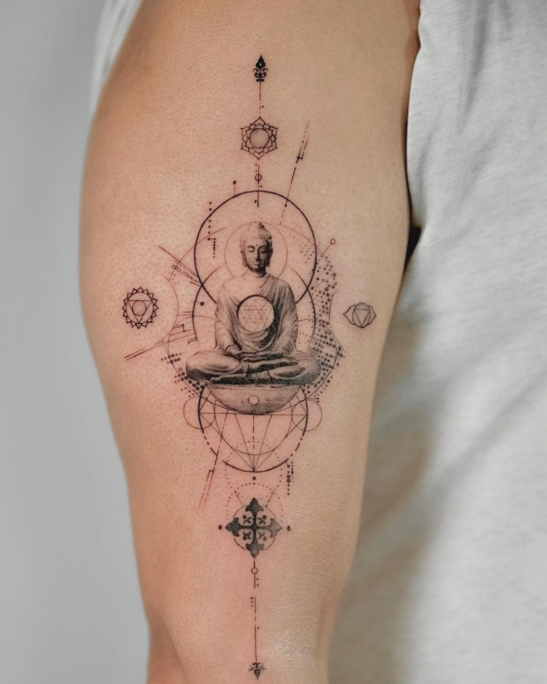 23 Brilliant Buddha Tattoos That'll Bring You Peace