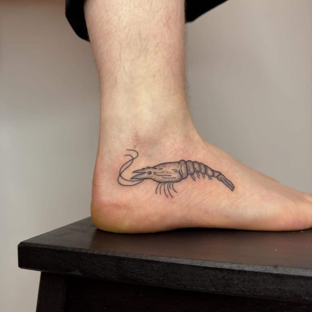 21 Irresistible Shrimp Tattoo Ideas That'll Have You Hooked