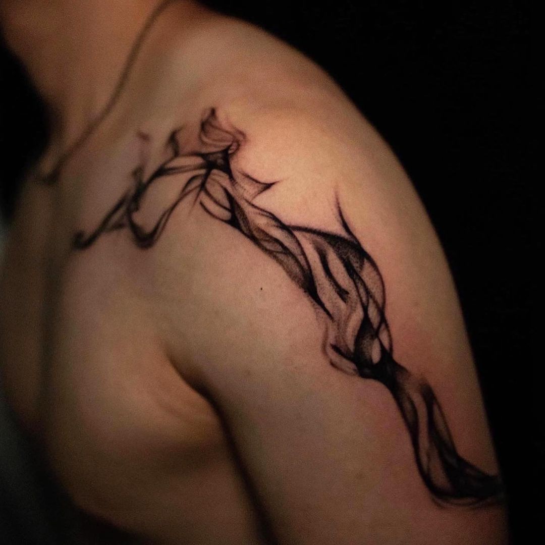 21 Satisfying Smoke Tattoos That'll Light Up Your Day