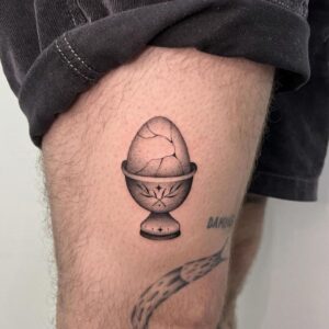 23 Exceptional Egg Tattoo Ideas That'll Crack You Up