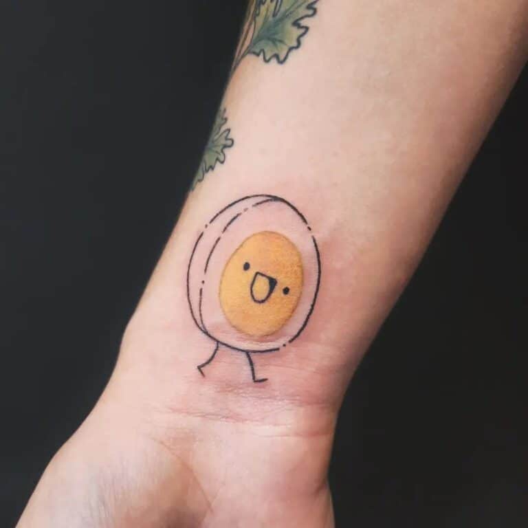 23 Exceptional Egg Tattoo Ideas That'll Crack You Up