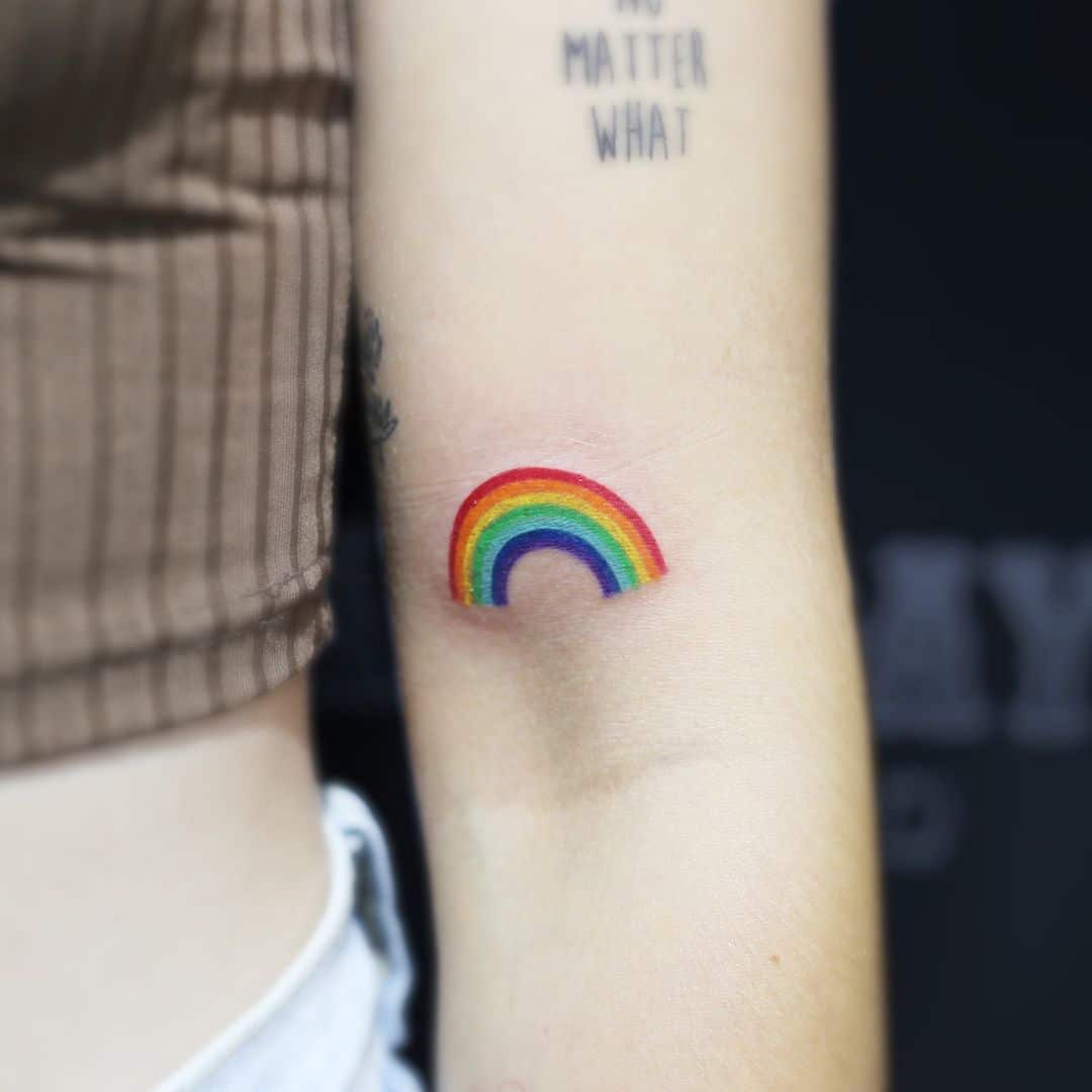23 Radiant Rainbow Tattoo Ideas That'll Color You Impressed