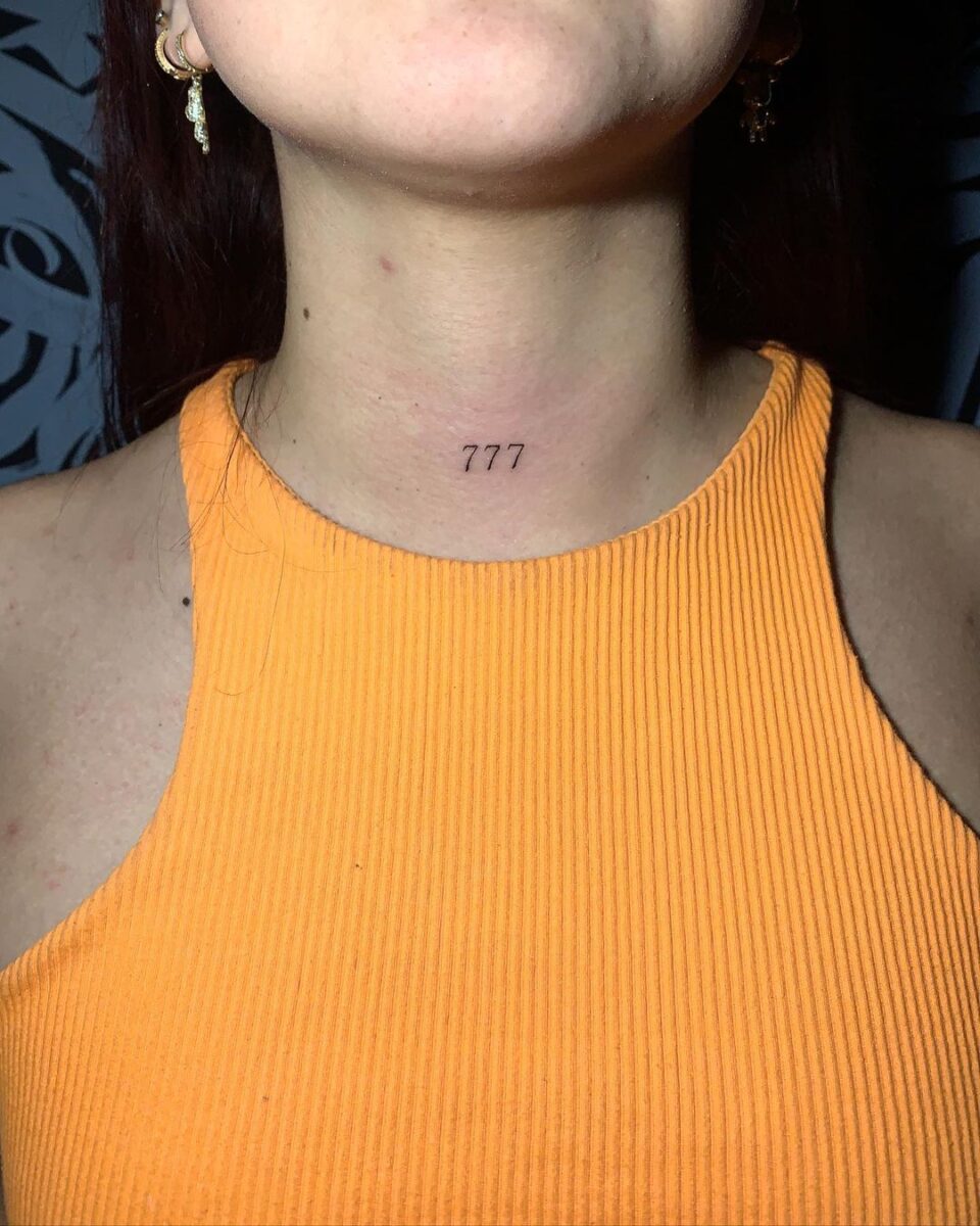 24 Angel Number 777 Tattoos To Bring You Good Luck
