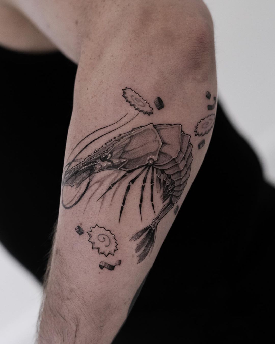 21 Irresistible Shrimp Tattoo Ideas That'll Have You Hooked