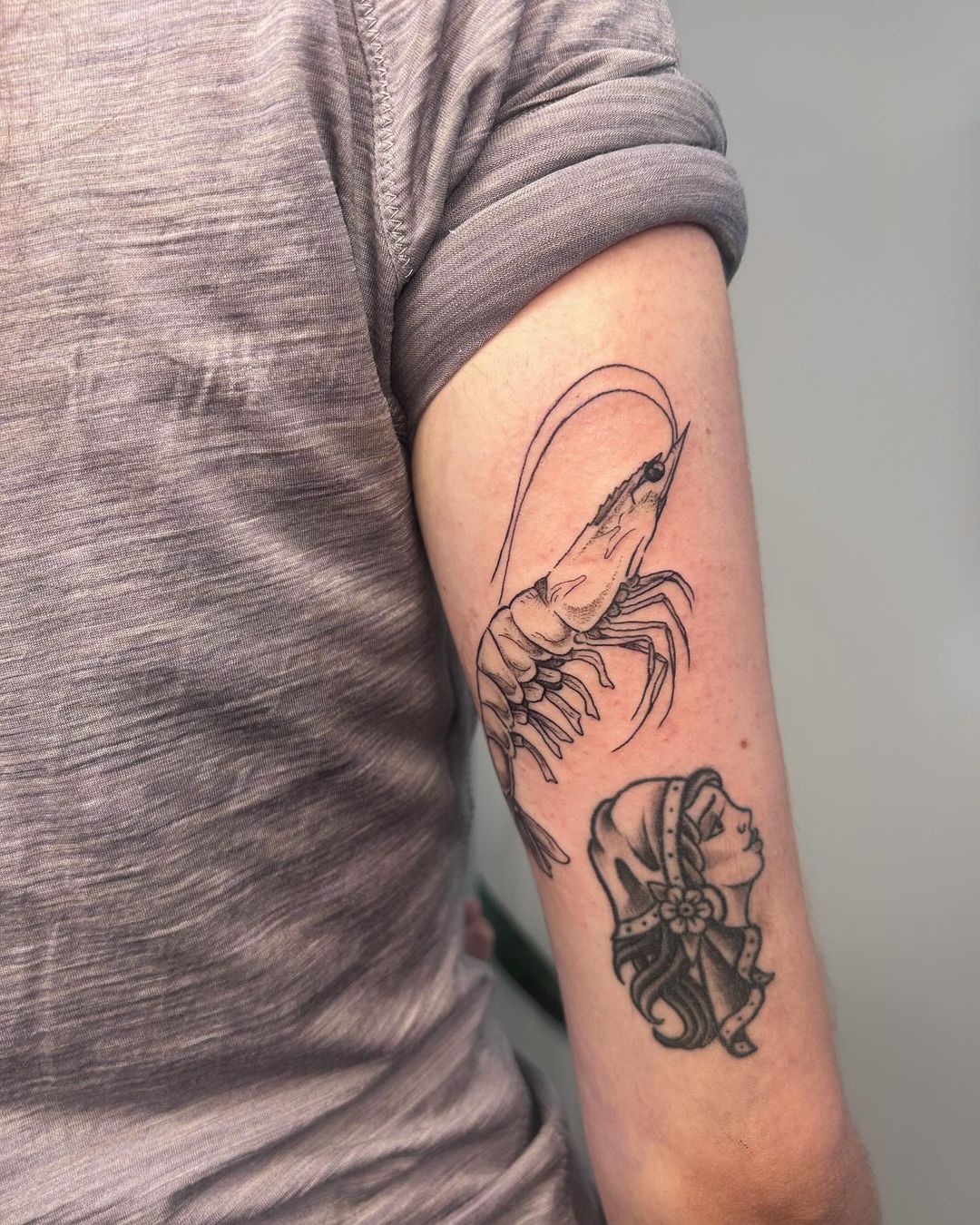 21 Irresistible Shrimp Tattoo Ideas That'll Have You Hooked