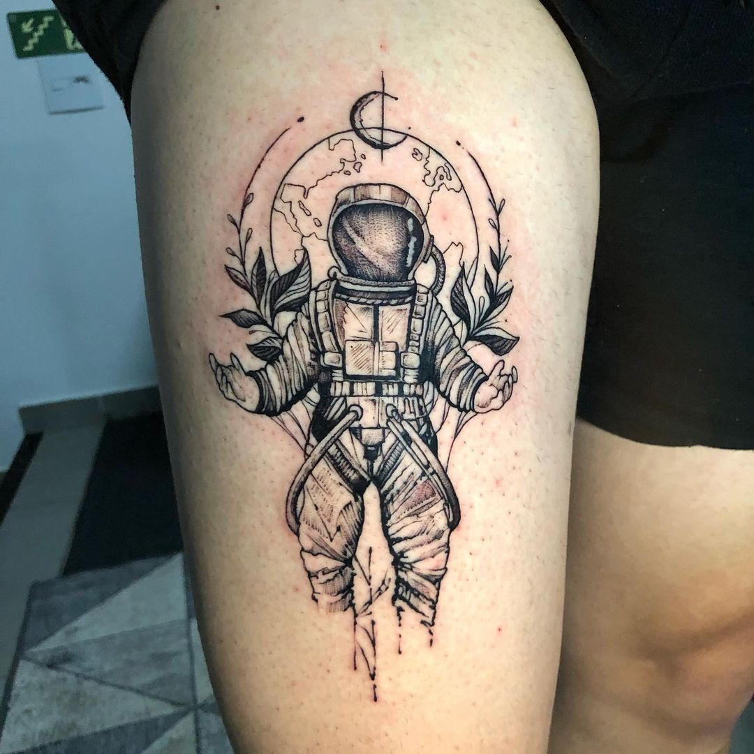 23 Legendary Astronaut Tattoo Ideas "Inkpossible" To Resist