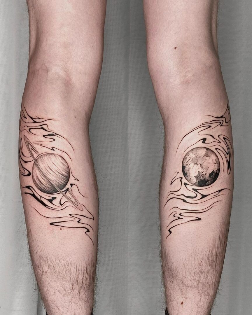 21 Remarkable Space Tattoo Ideas For The Explorer Within You