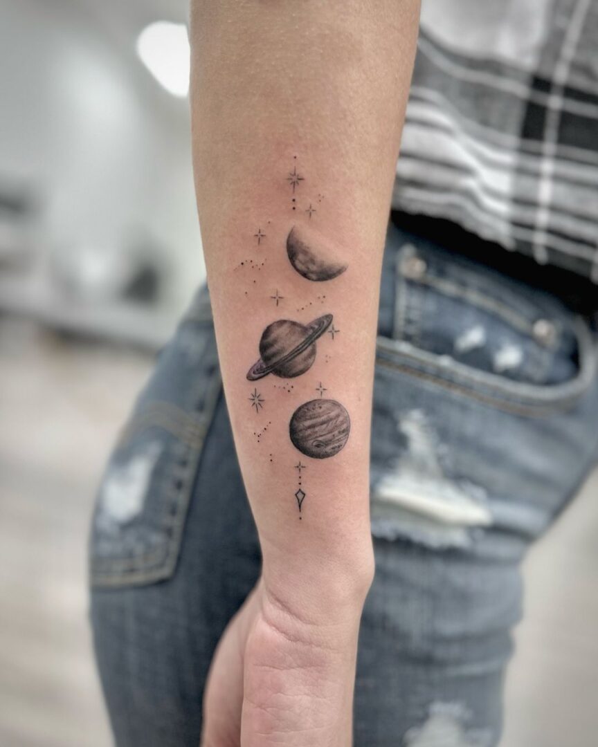 21 Remarkable Space Tattoo Ideas For The Explorer Within You