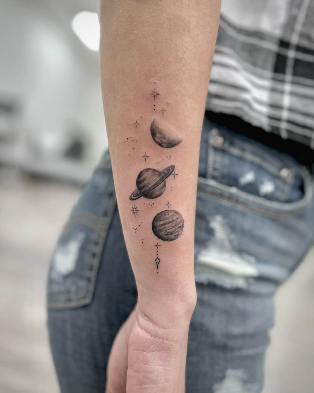 21 Remarkable Space Tattoo Ideas For The Explorer Within You