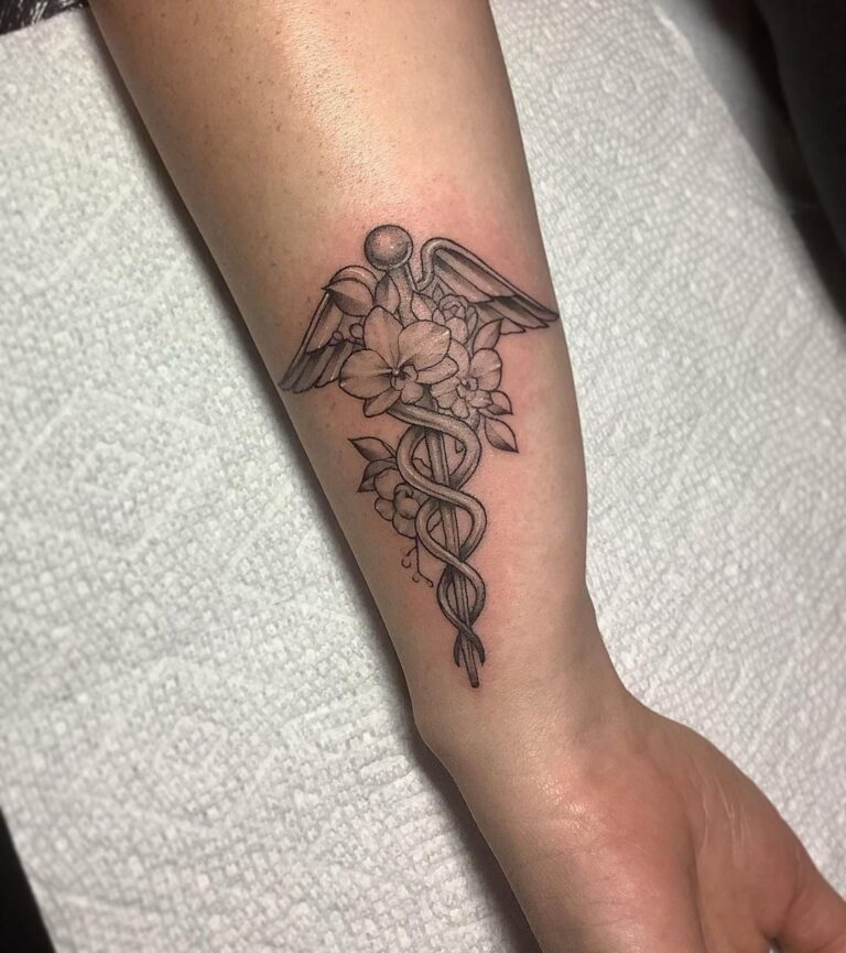 21 Superior Caduceus Tattoo Ideas You'll Want To Get Inked