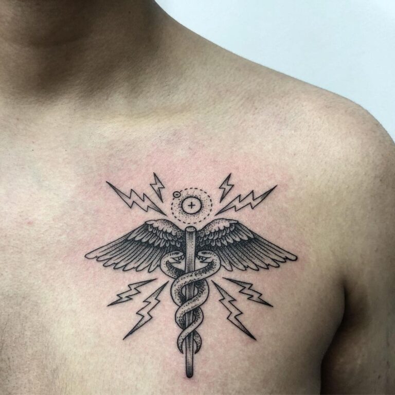 21 Superior Caduceus Tattoo Ideas You'll Want To Get Inked