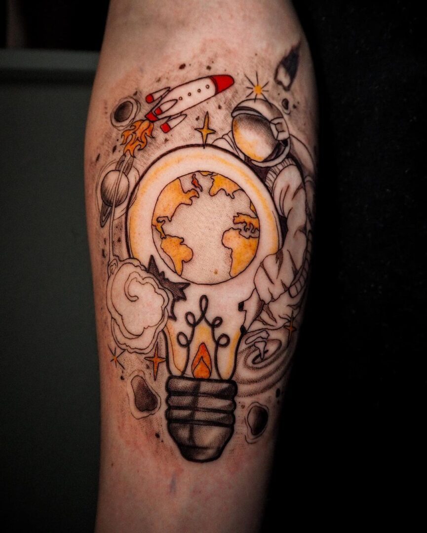 21 Remarkable Space Tattoo Ideas For The Explorer Within You