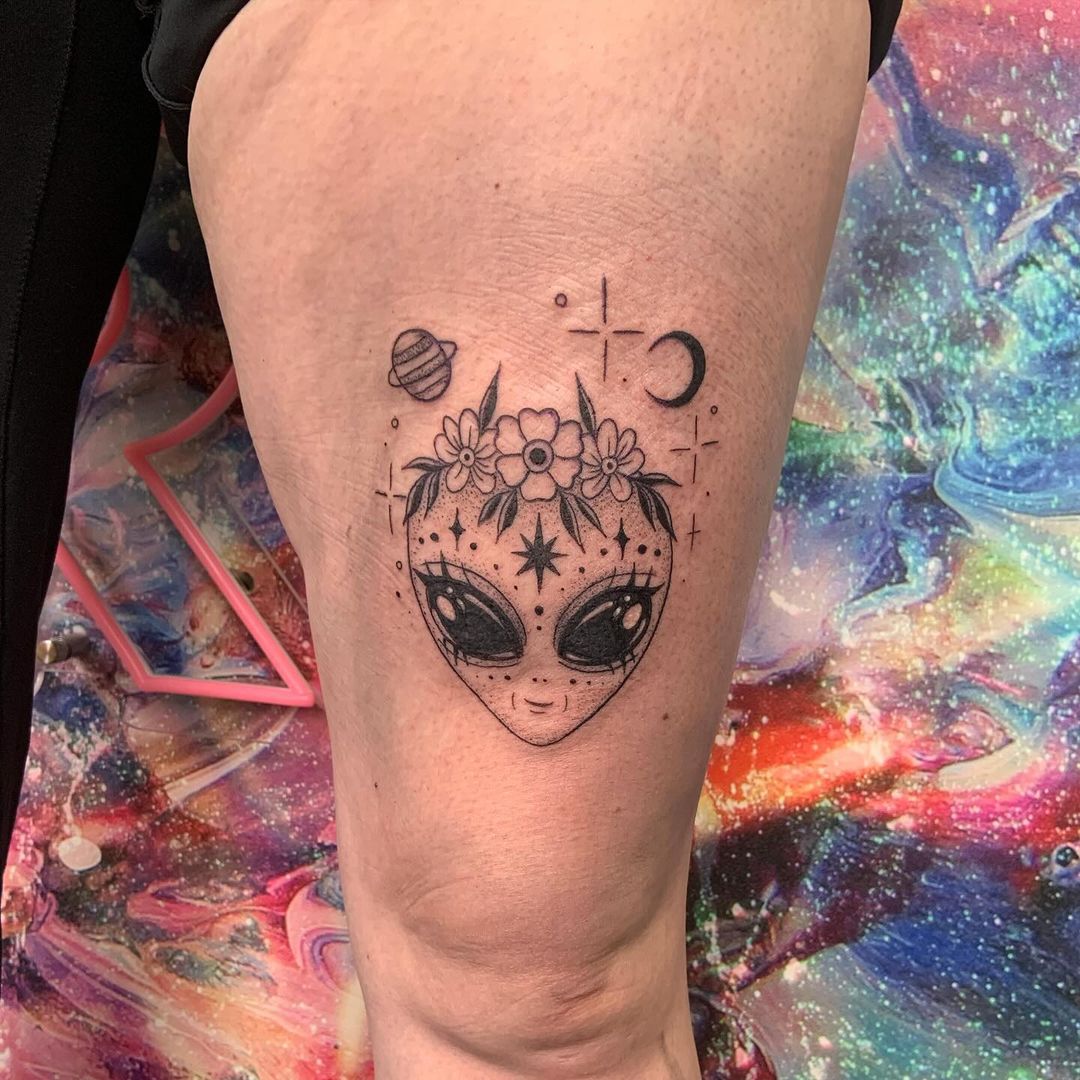 20 Captivating Alien Tattoo Ideas That Dare To Be Different