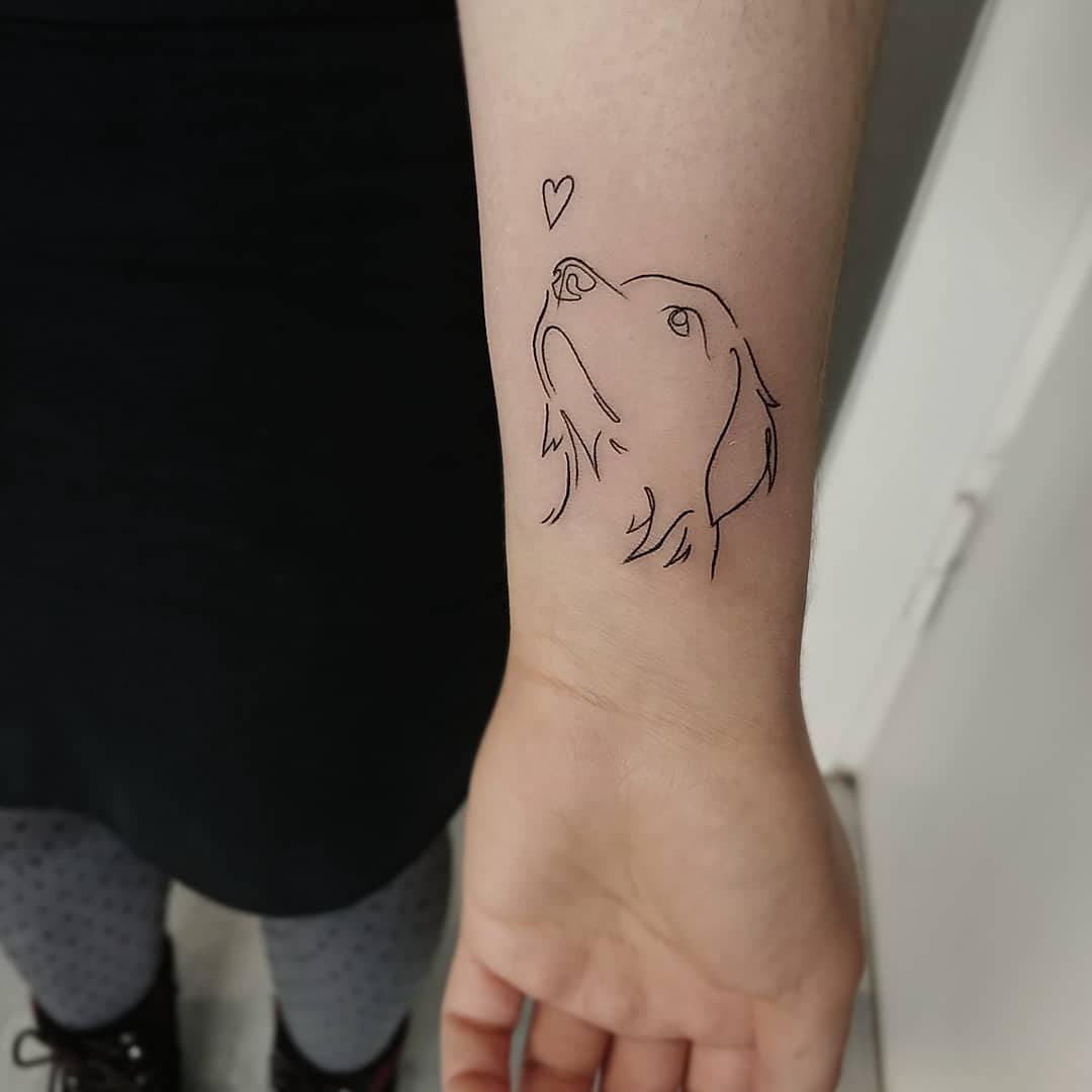20 Golden Retriever Tattoo Ideas For Lovers Of Canine Charm