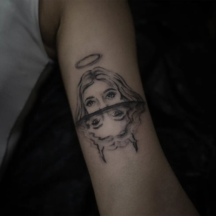 22 Angel And Devil Tattoo Ideas Where Good And Evil Collide