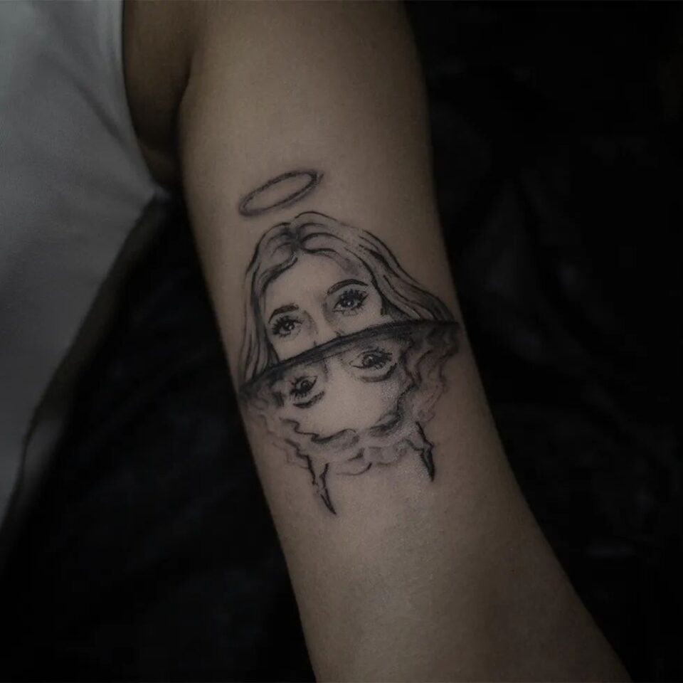 22 Angel And Devil Tattoo Ideas Where Good And Evil Collide