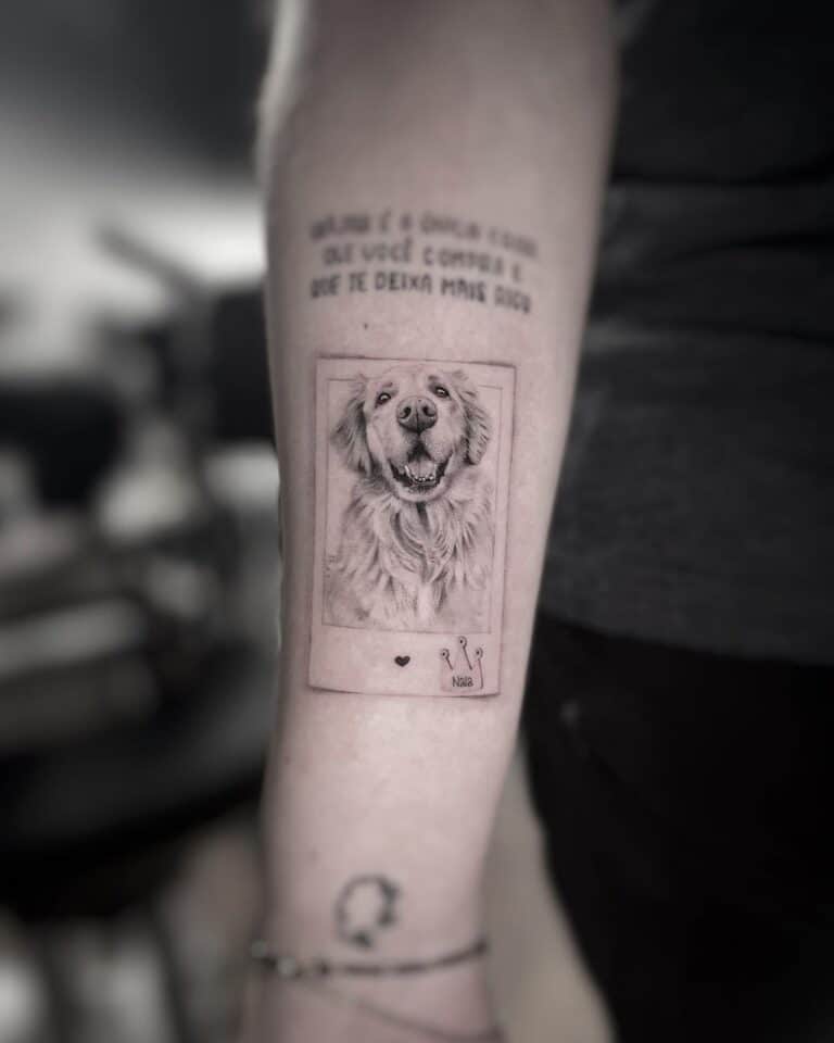 20 Golden Retriever Tattoo Ideas For Lovers Of Canine Charm