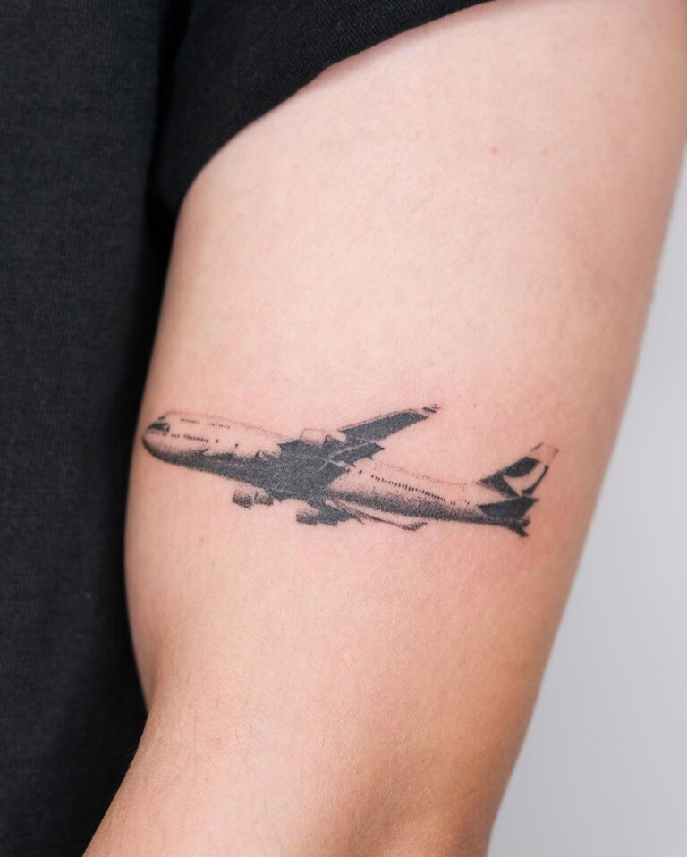 25 Exciting Airplane Tattoo Ideas To Please Your Wanderlust