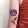 21 Alluring Violet Flower Tattoos For A Delicate Expression