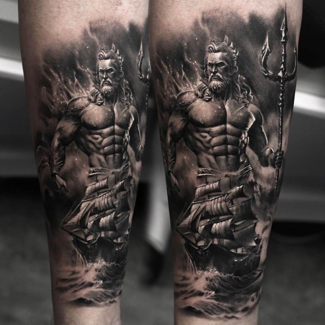 22 Poseidon Tattoos In The Name Of The Majestic Oceans22 Poseidon ...
