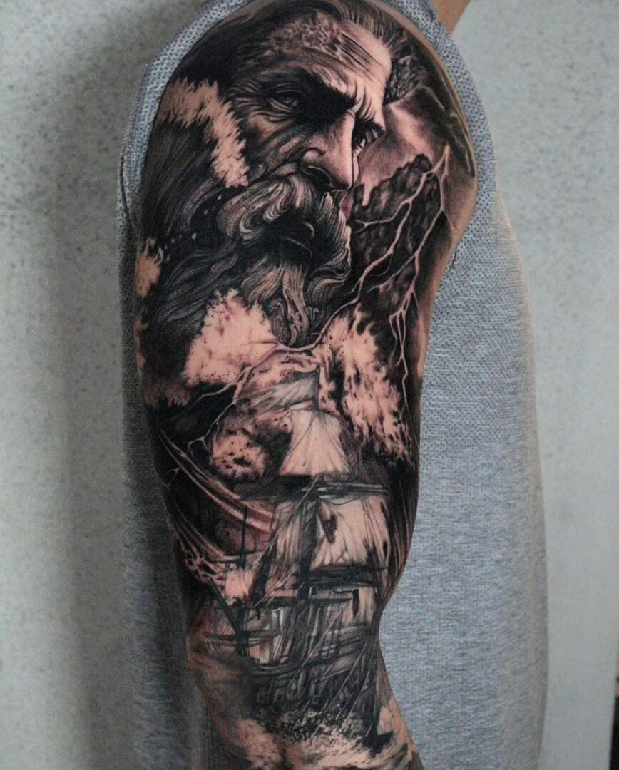 22 Poseidon Tattoos In The Name Of The Majestic Oceans22 Poseidon ...