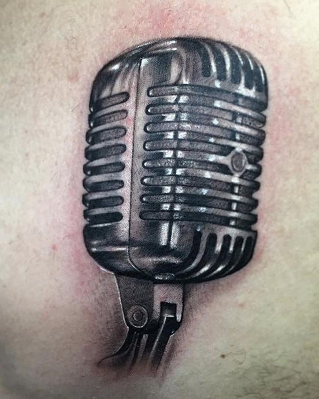 25 Microphone Tattoo Ideas If You Want Your Voice To Be Heard