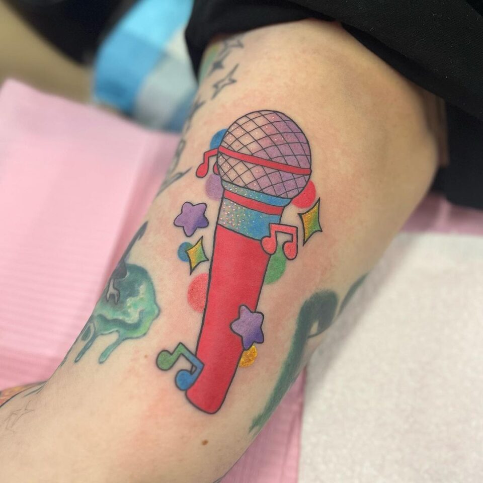 25 Microphone Tattoo Ideas If You Want Your Voice To Be Heard