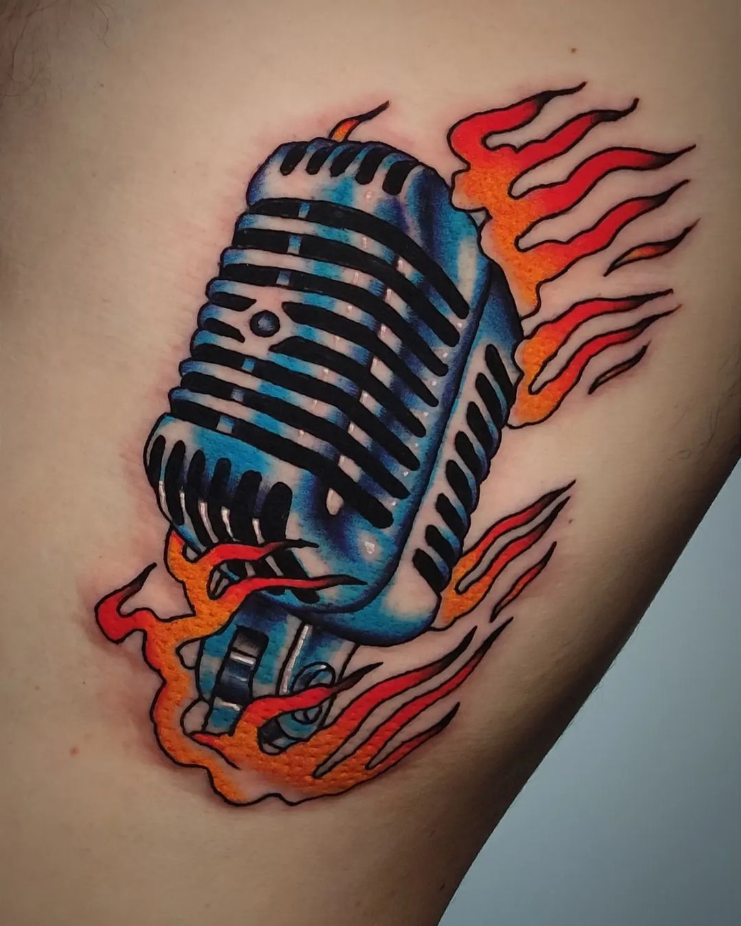 25 Microphone Tattoo Ideas If You Want Your Voice To Be Heard
