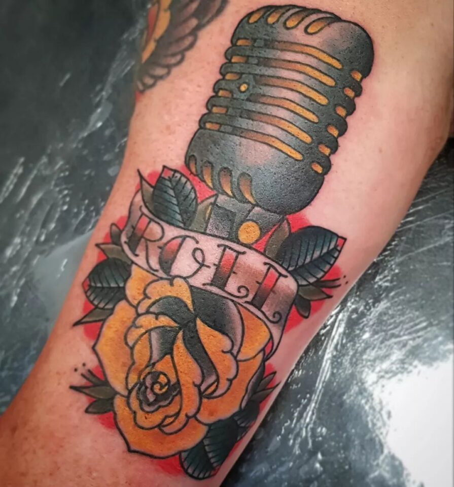 25 Microphone Tattoo Ideas If You Want Your Voice To Be Heard