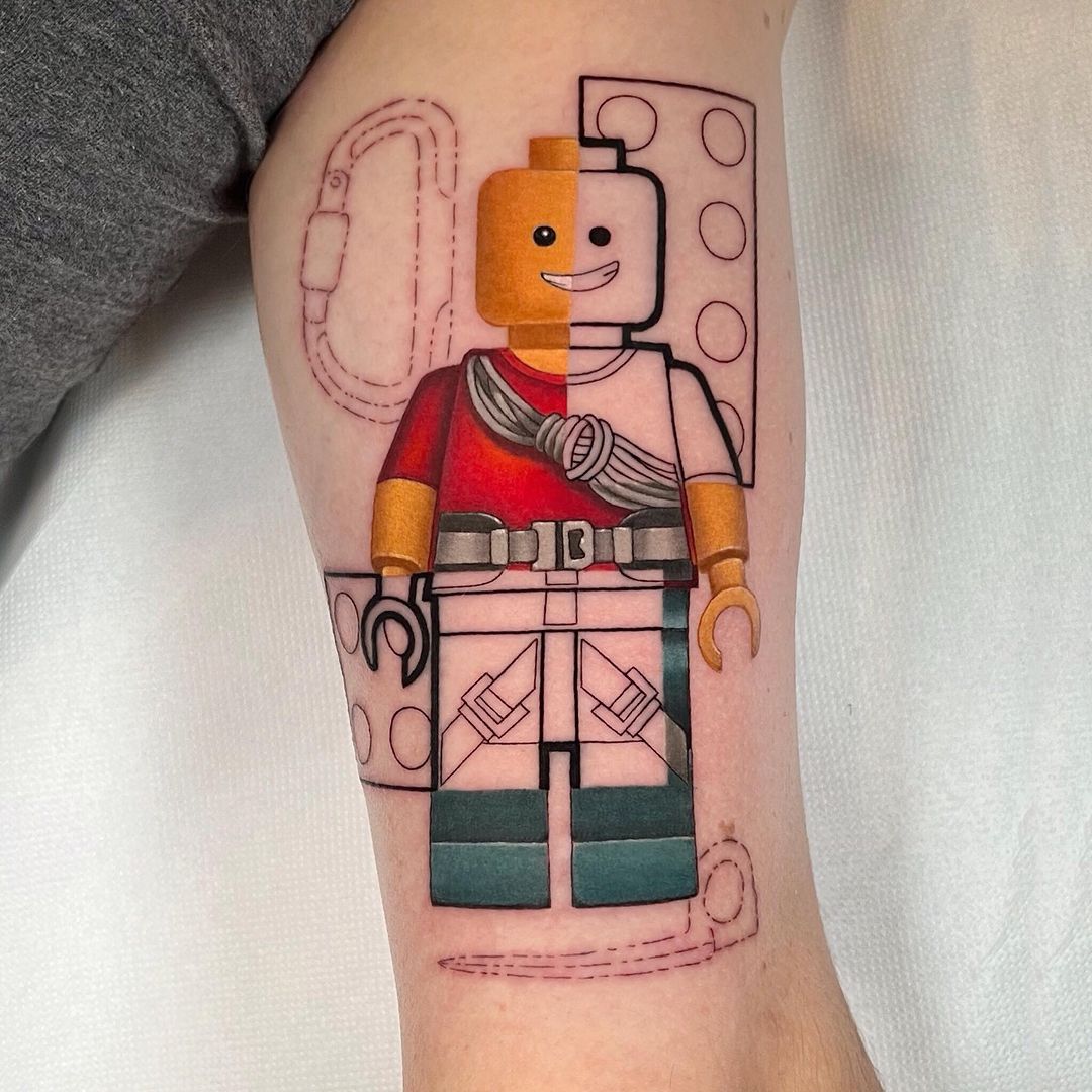 20 Must-see Lego Tattoo Ideas For Die-Hard Lego Fans