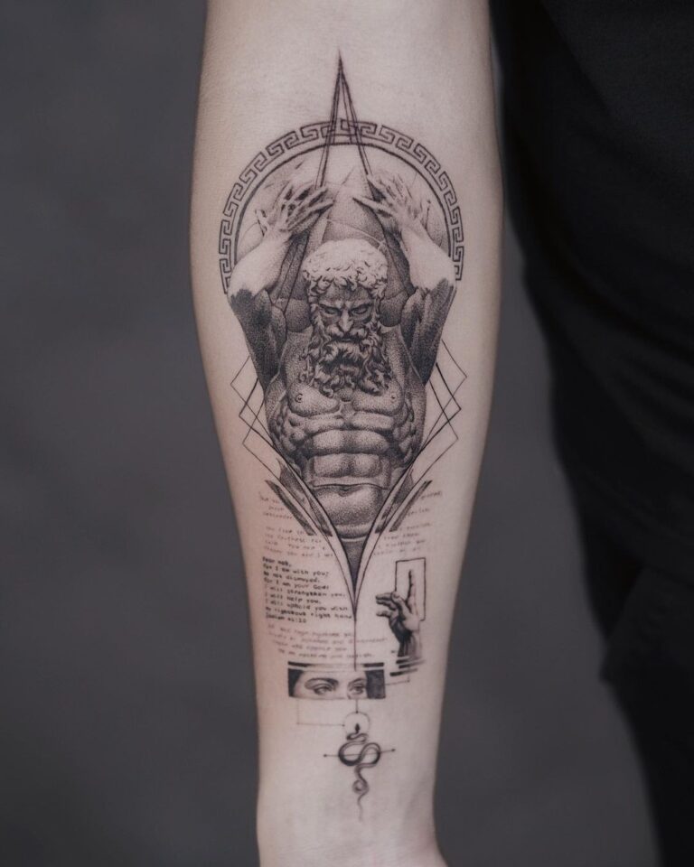 21 Amazing Atlas Tattoos That'll Unlock Your Celestial Power