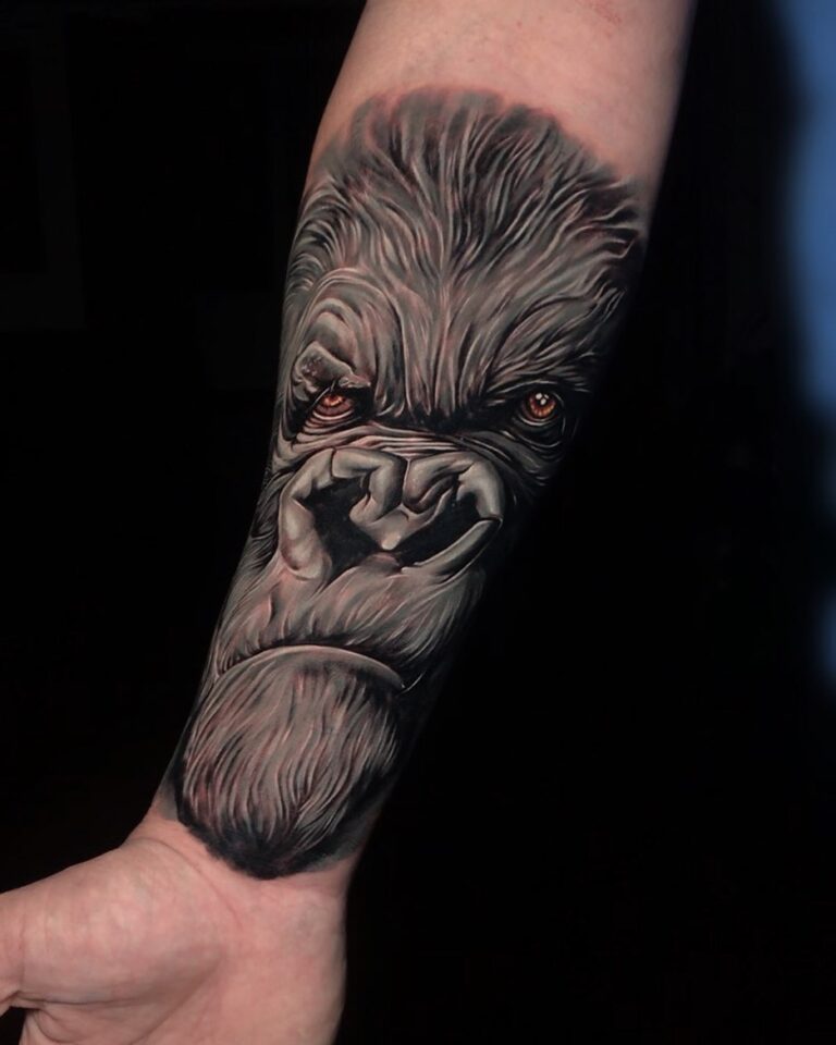 20 Astounding Gorilla Tattoos You'll Learn To "Ape-reciate"