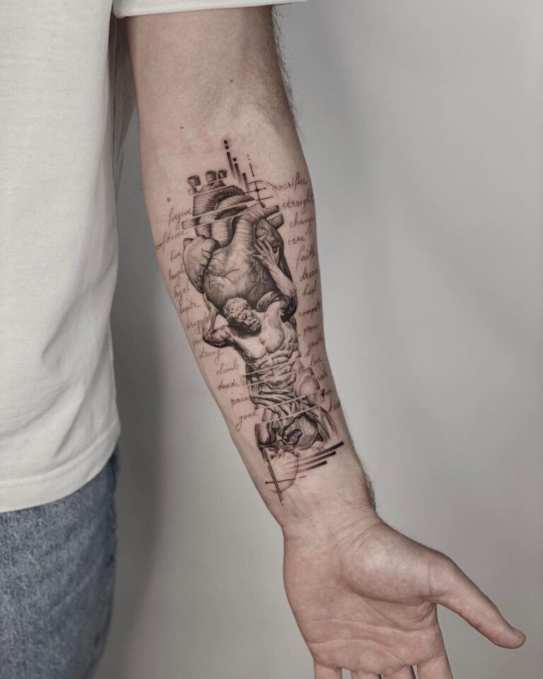 21 Amazing Atlas Tattoos That'll Unlock Your Celestial Power