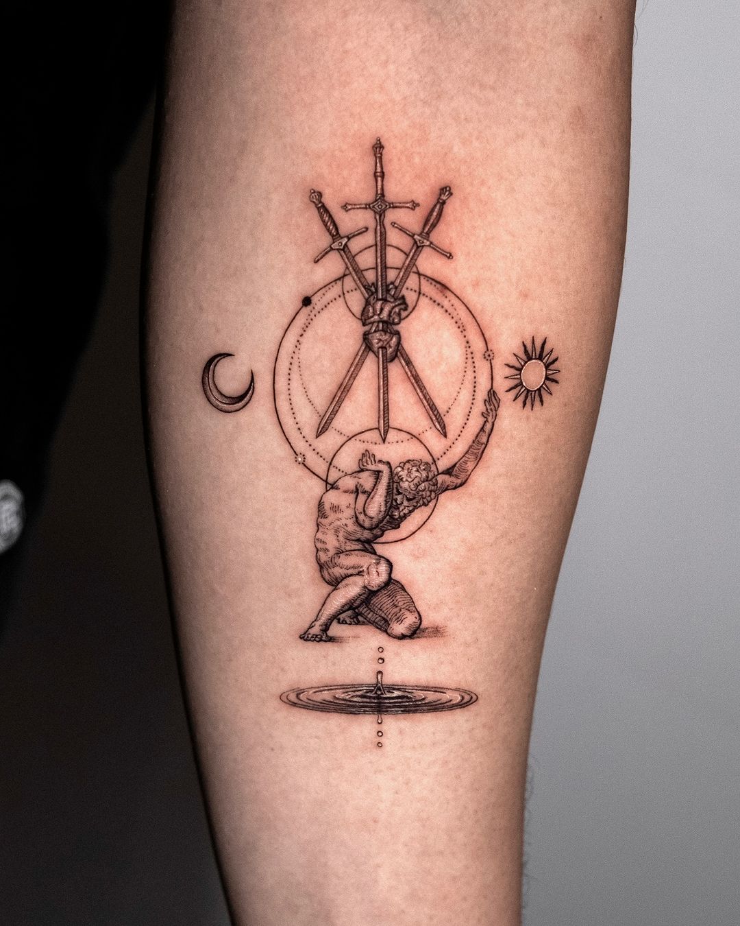 21 Amazing Atlas Tattoos That'll Unlock Your Celestial Power