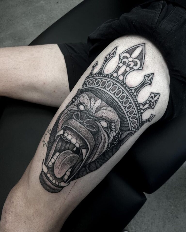 20 Astounding Gorilla Tattoos You'll Learn To "Ape-reciate"